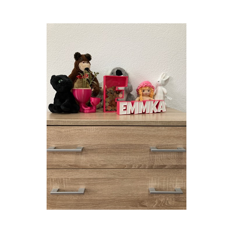 Treasure chest Letter + led lamp nome