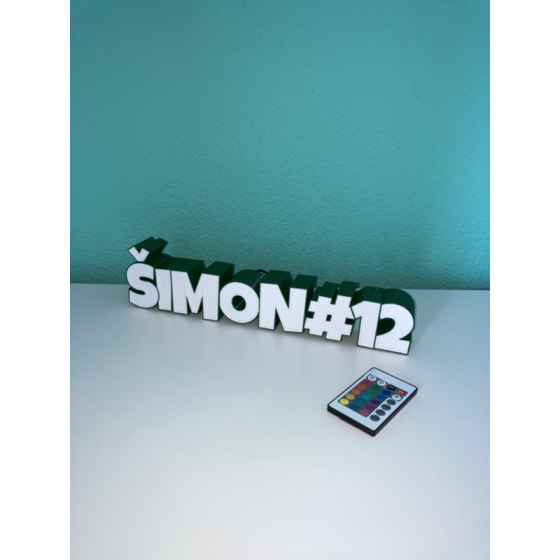name, lamp, number, led